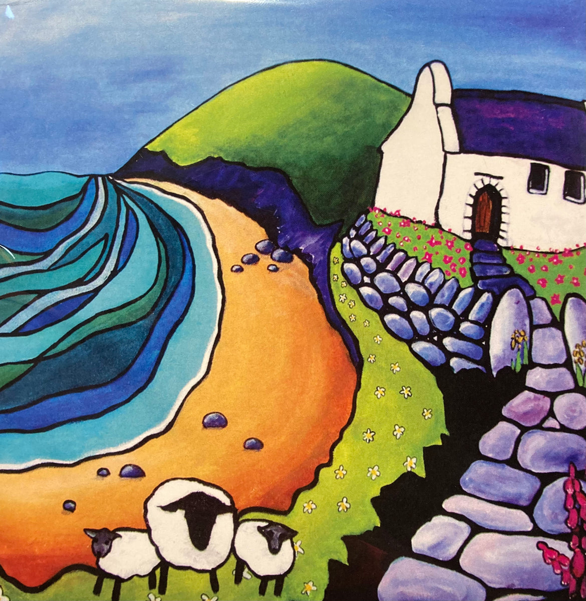 Helen Elliott Card 'Mwnt Three Sheep' – Fair and Fabulous